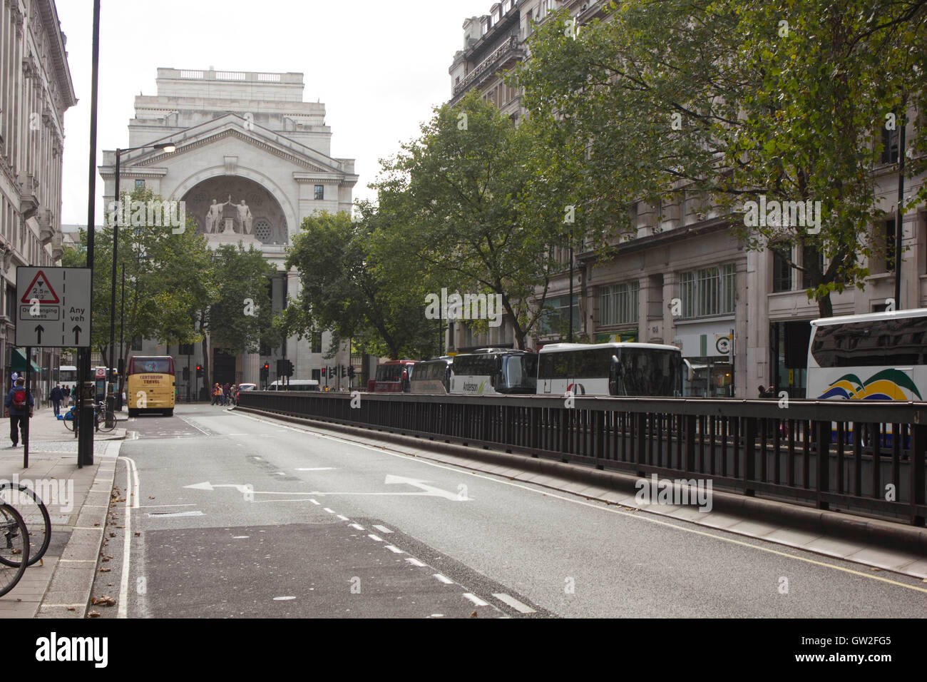 LONDON, UNITED KINGDOM - SEPTEMBER 12 2015: Kingsway street in London ...