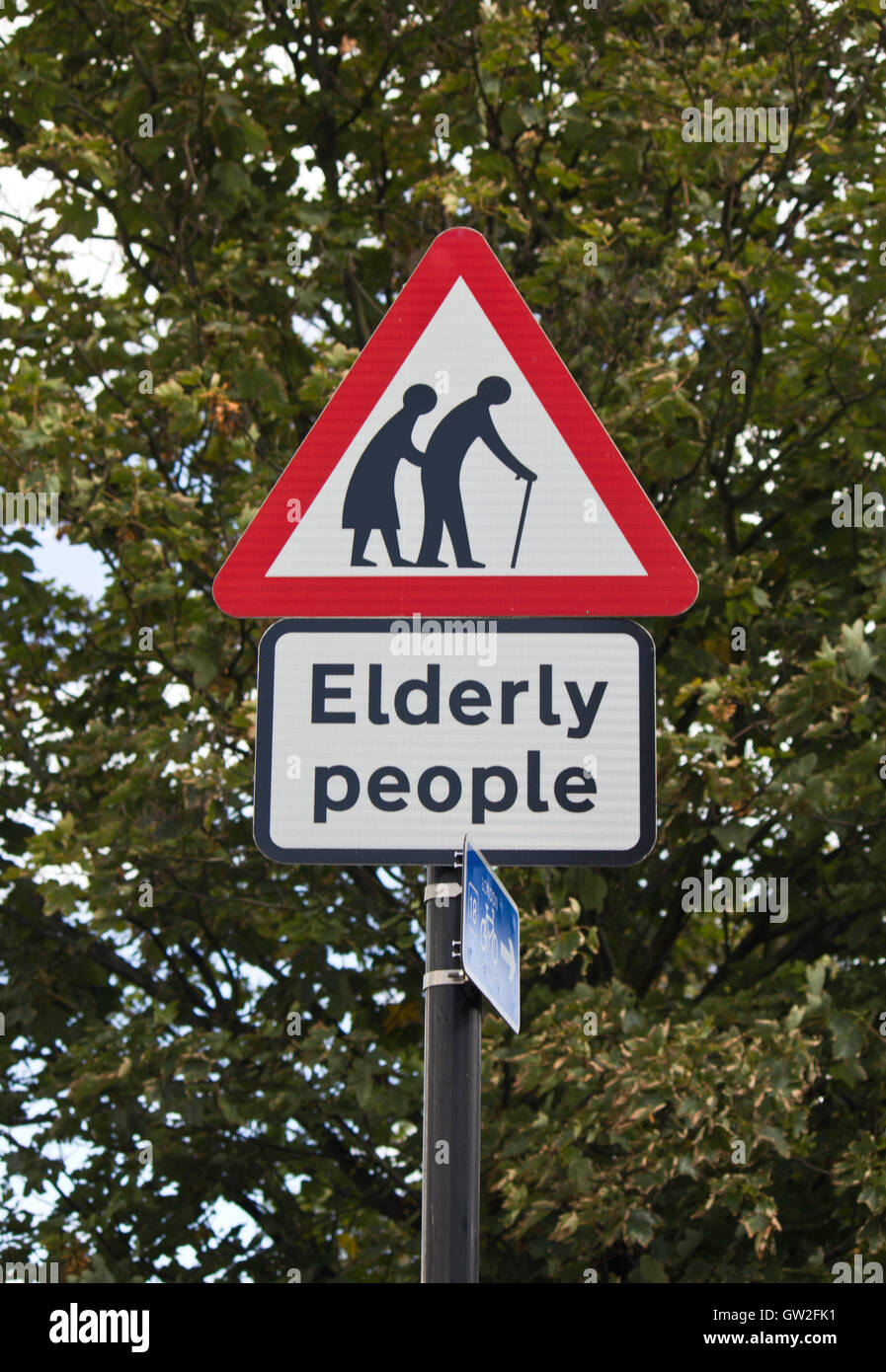 Elderly people road sign hi-res stock photography and images - Alamy