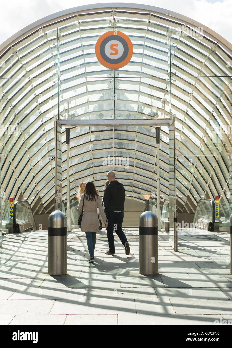 Glasgow Subway - St Enoch Station entrance, Glasgow, Scotland, UK Stock ...