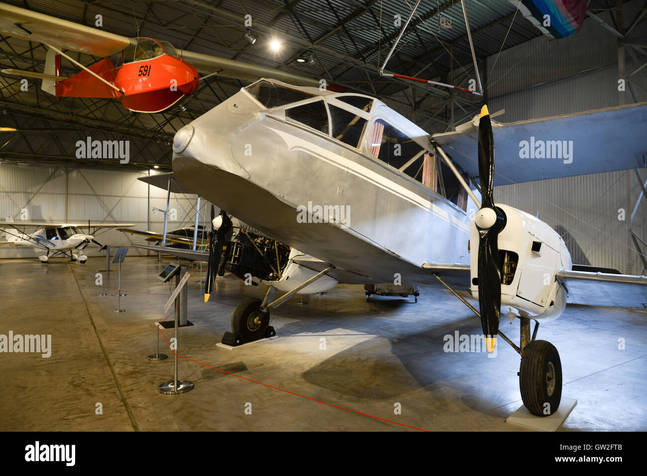 Displays at the Scottish National Museum of Flight at East Fortune ...
