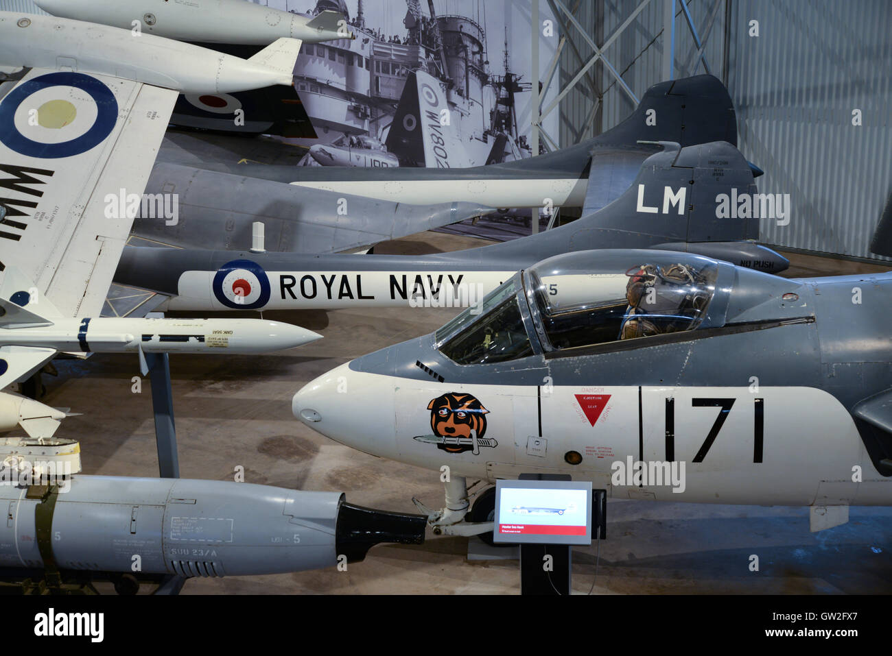 The Military Aircraft Hanger at Scotland's National Museum of Flight at ...