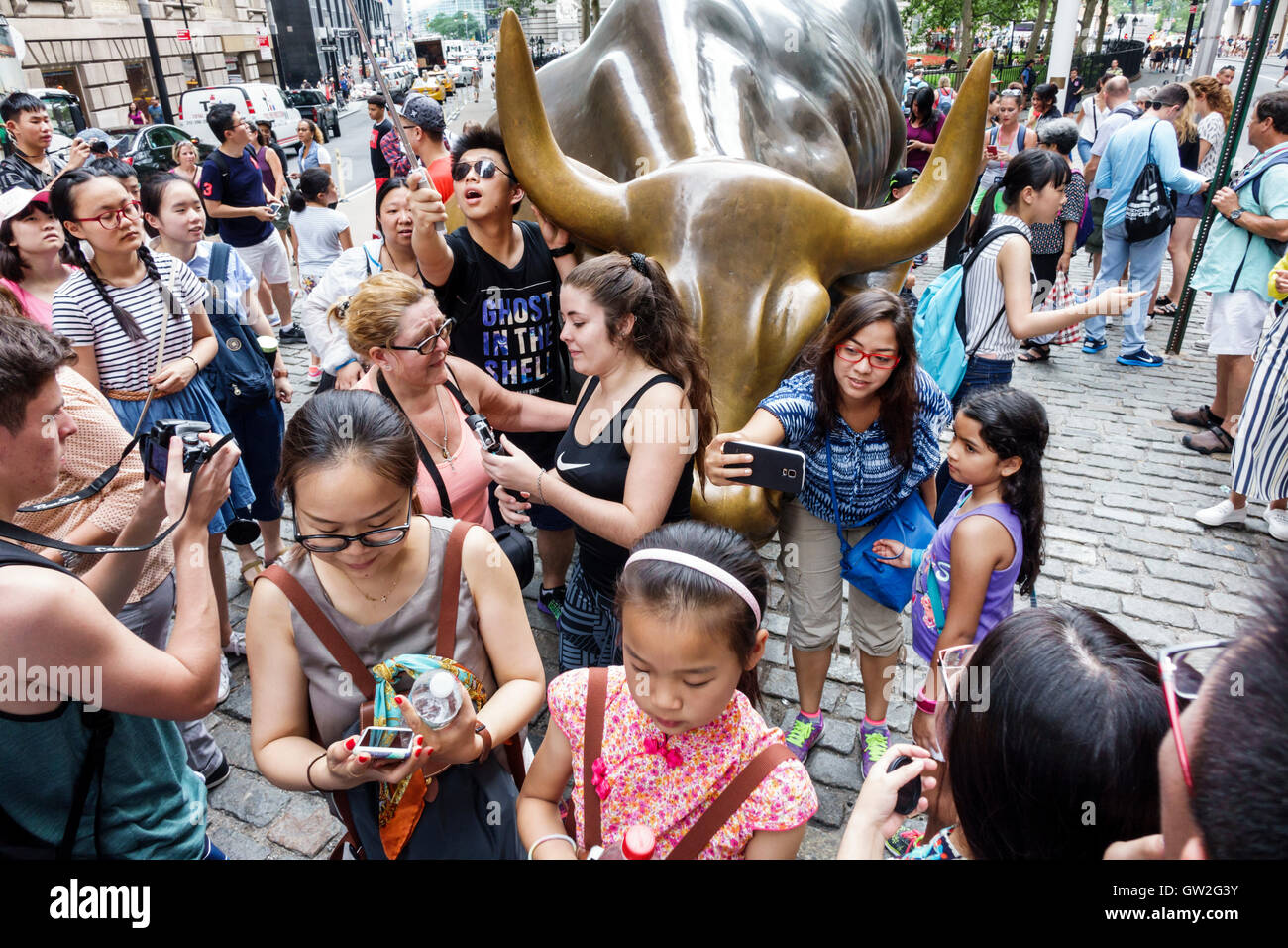New York City,NY NYC,Lower Manhattan,Financial District,Bowling Green,public park,Charging Bull ...