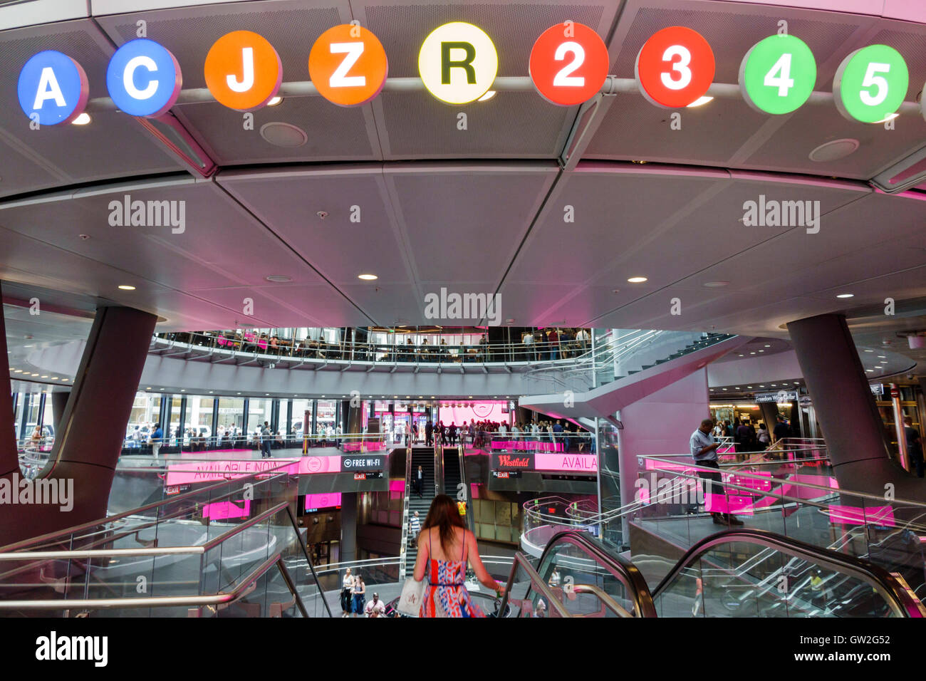 New York City,NY NYC Lower Manhattan,Financial District,Fulton Center ...