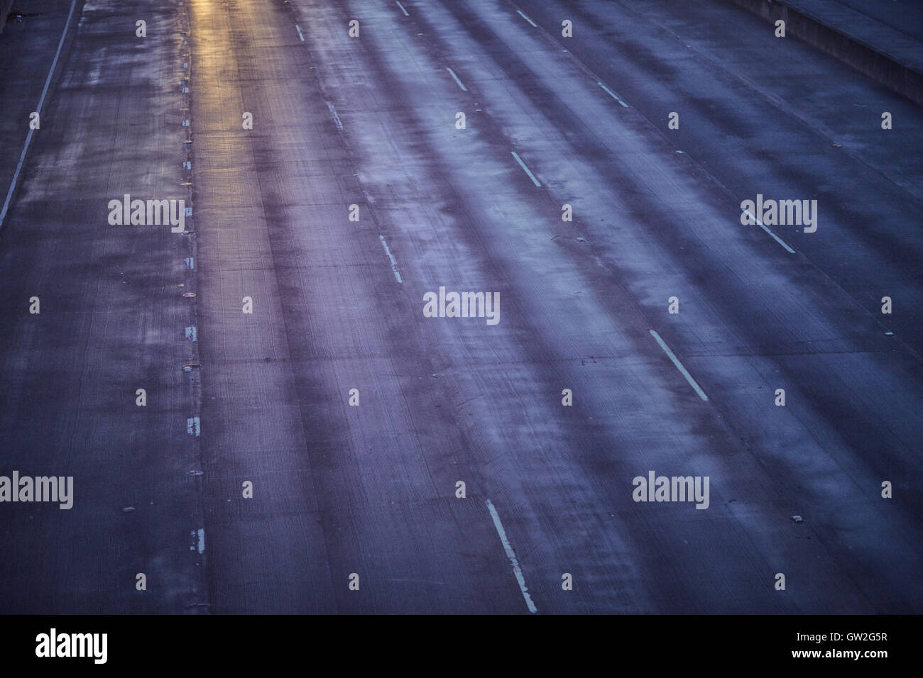 Freeway at night Stock Photo - Alamy