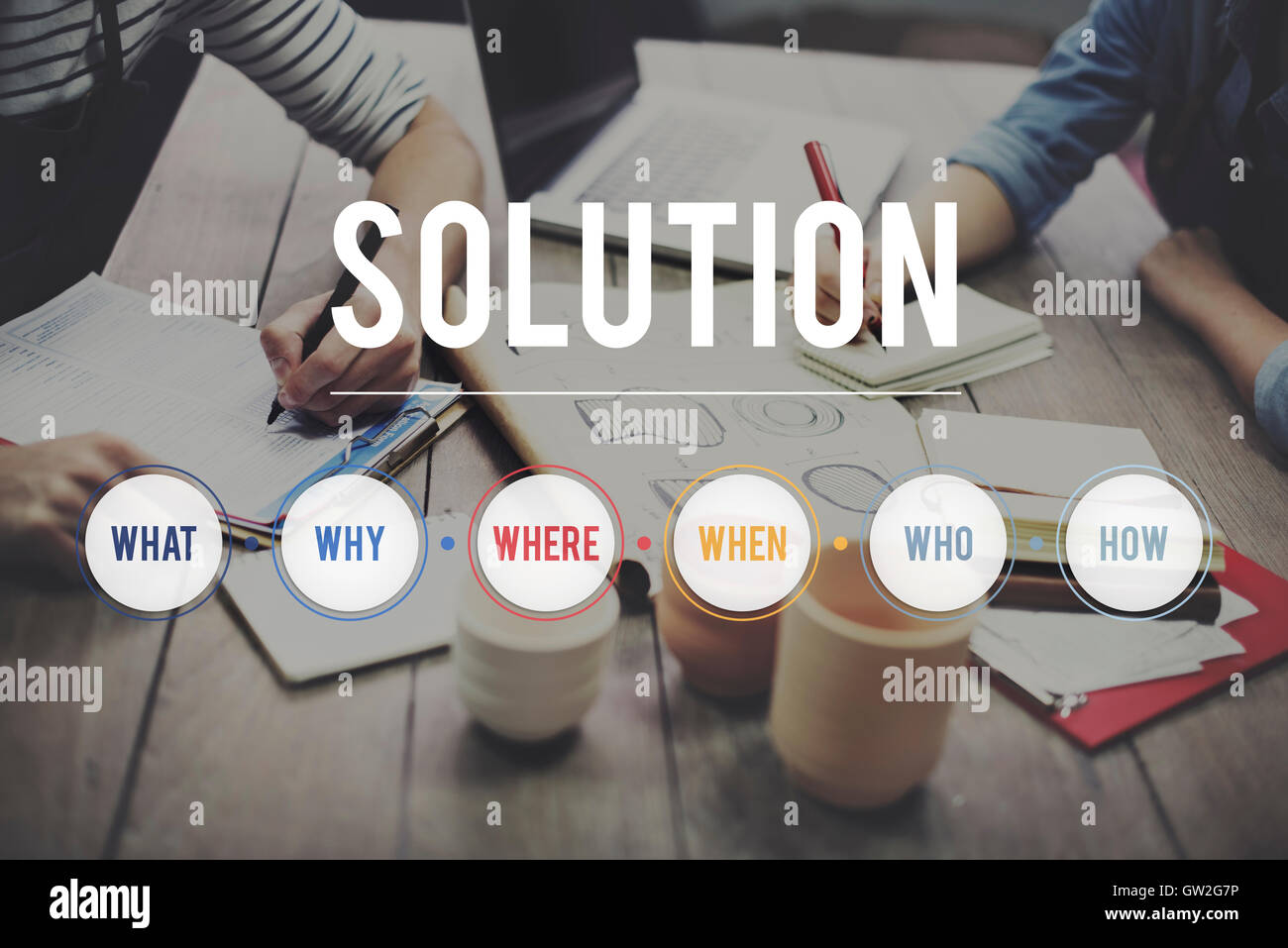 Solution Question System Problem Solving Concept Stock Photo - Alamy