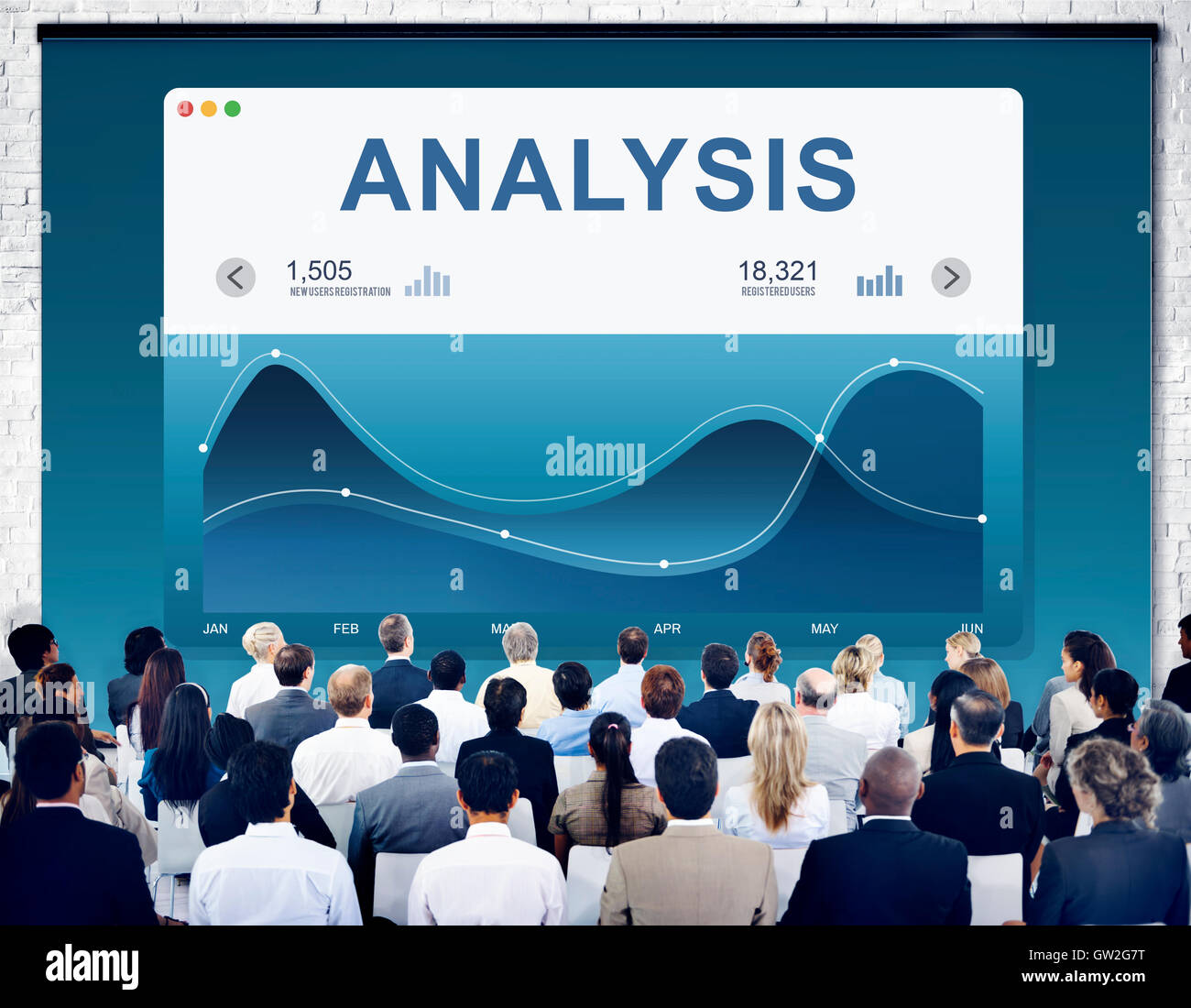 Management Analysis Wave Dashboard Registration Concept Stock Photo - Alamy