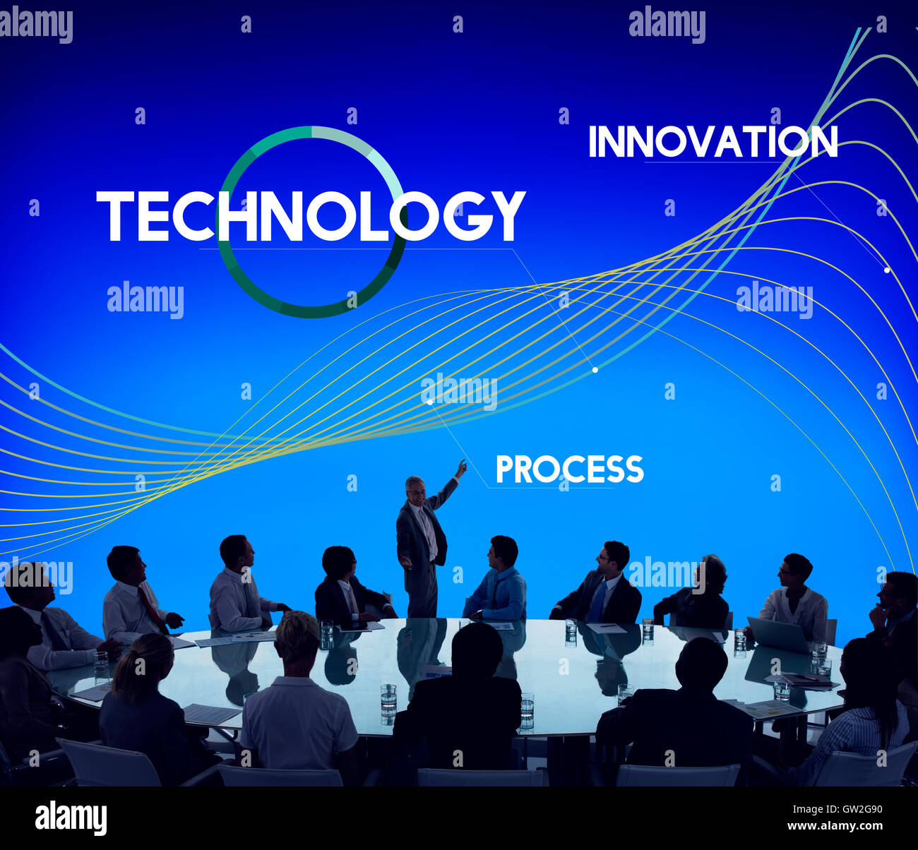Technology Process Innovate Network Data Concept Stock Photo - Alamy