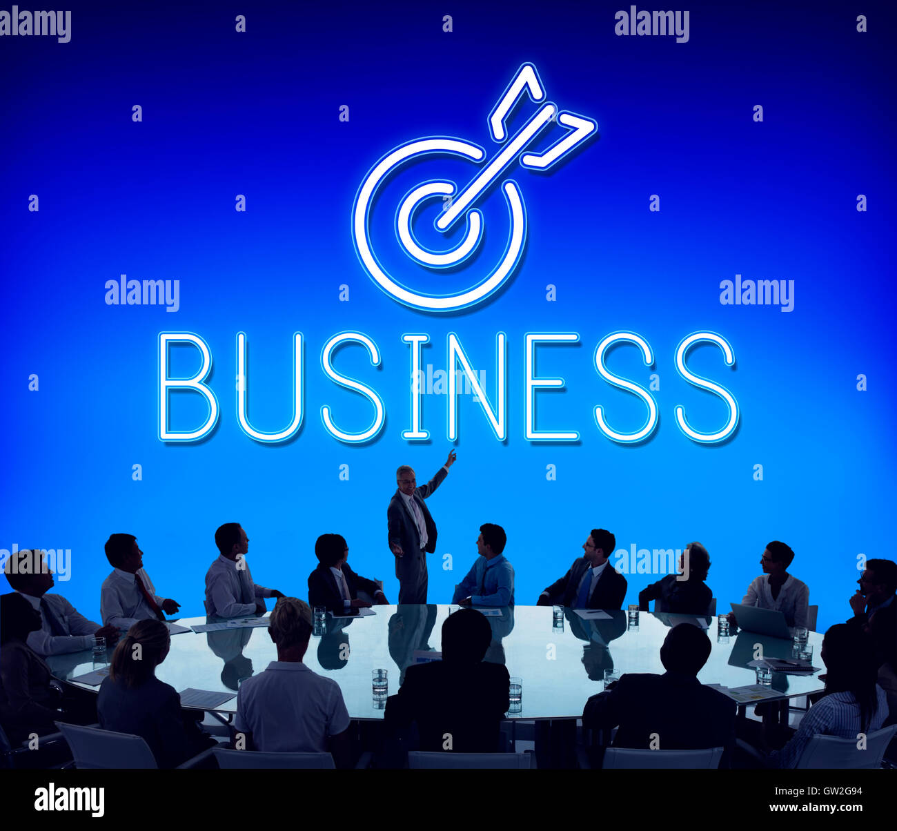 Target Goals Aim Aspiration Focus Vision Graphic Concept Stock Photo ...