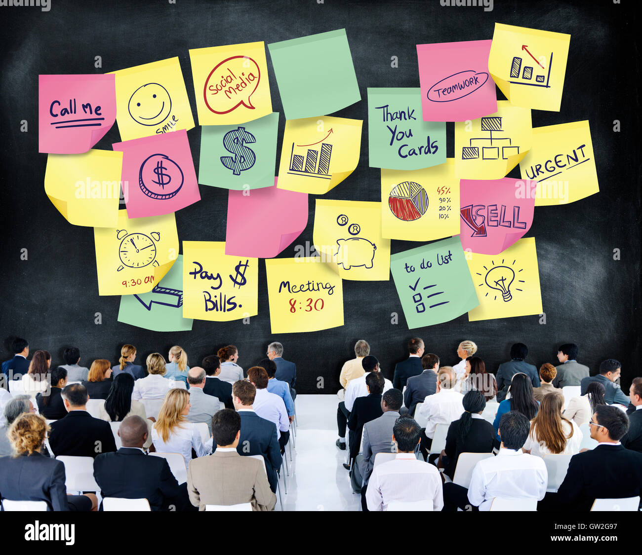 Brainstorming Discussion Plan Marketing Graphic Concept Stock Photo - Alamy