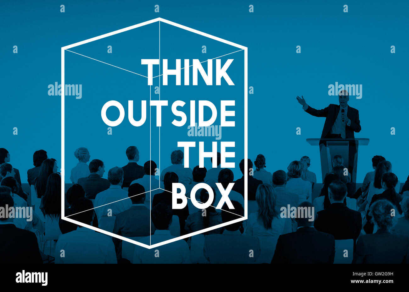 Thinking Out Of The Box Concept Stock Photo - Alamy