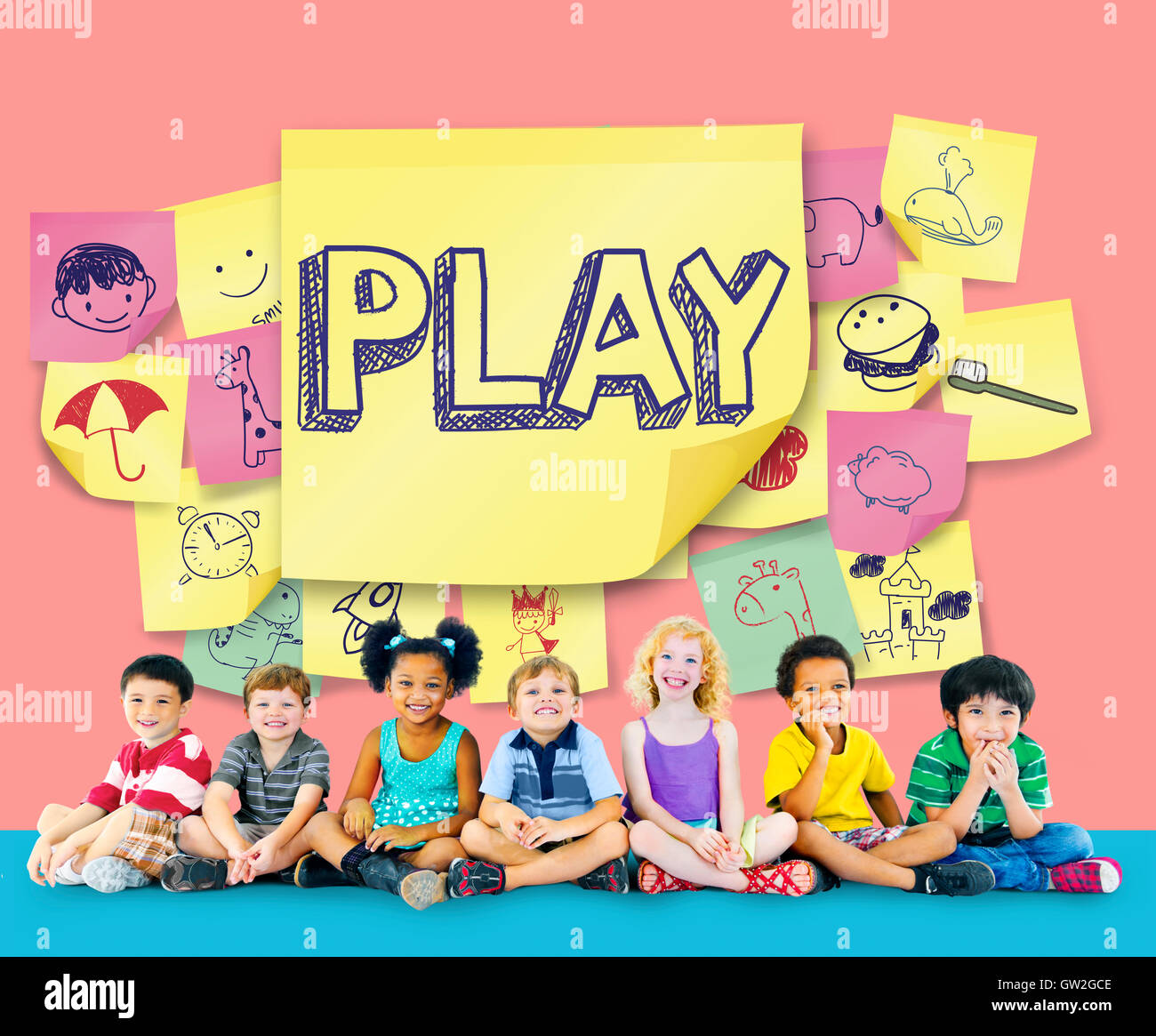 Play Joyful Enjoyment Playful Imagination Dreams Concept Stock Photo ...