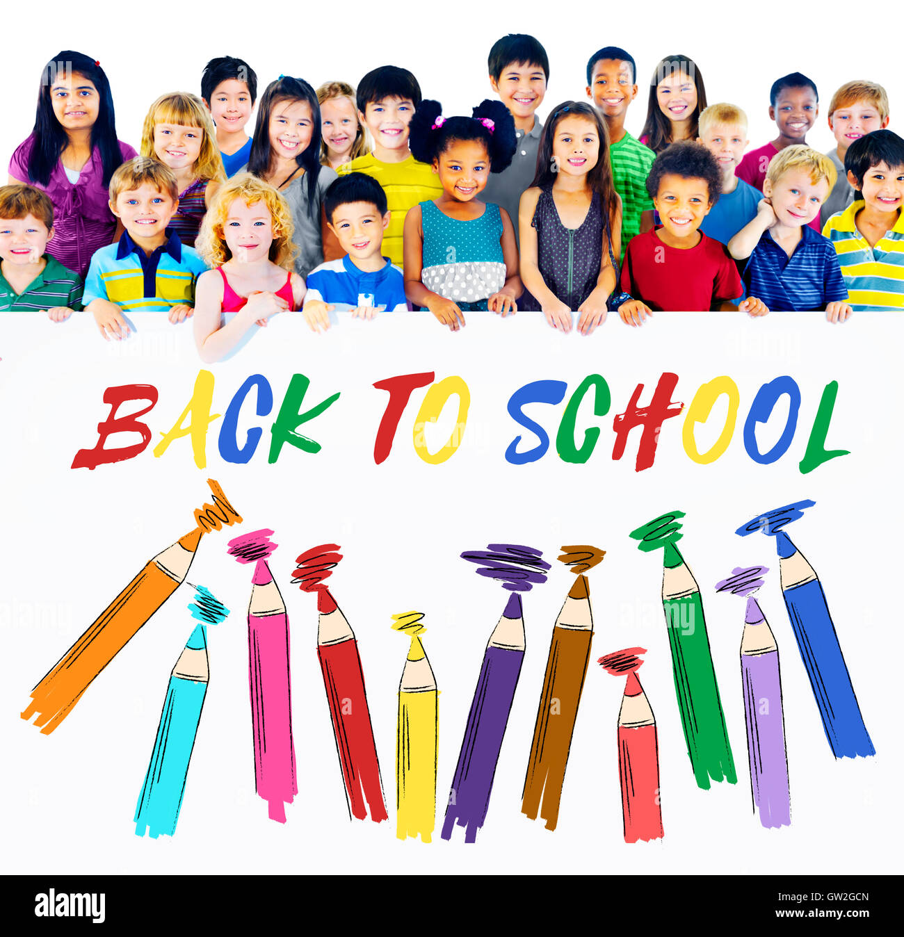 Back to school kids Cut Out Stock Images & Pictures - Alamy