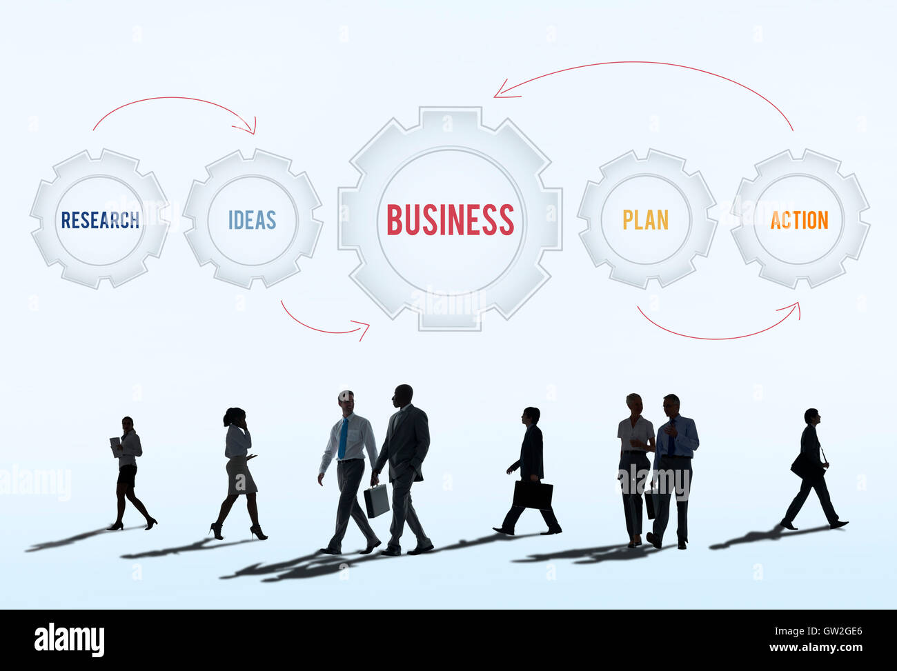 New Business Strategy Target Concept Stock Photo - Alamy