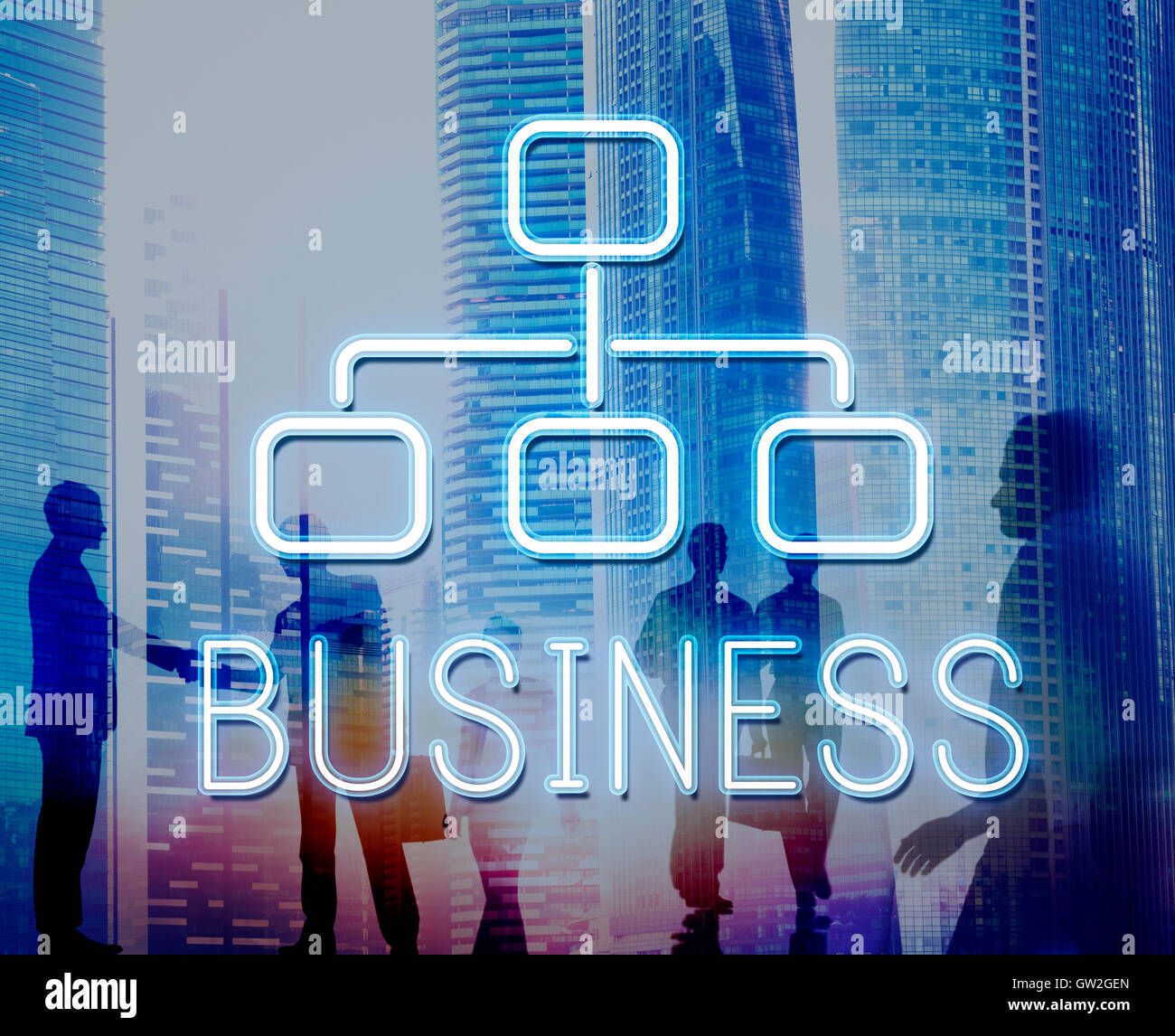 Business Organization Chart Company Concept Stock Photo - Alamy