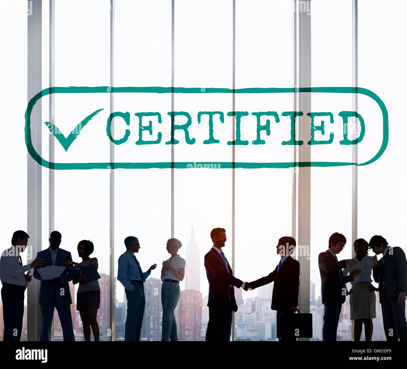 Certified Result Status Approve Decision Graphic Concept Stock Photo ...