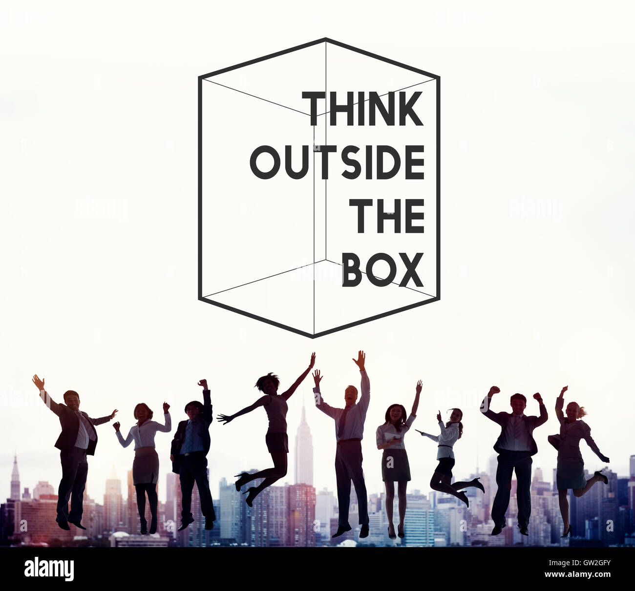 Thinking Out Of The Box Concept Stock Photo - Alamy