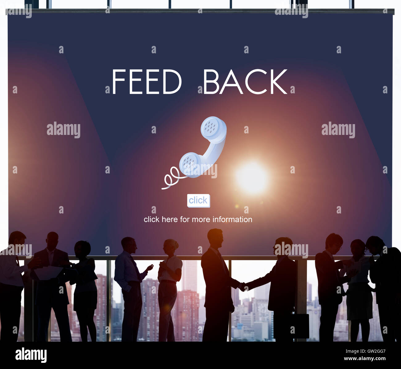 Feed Back Answer Communication Reply Report Concept Stock Photo - Alamy