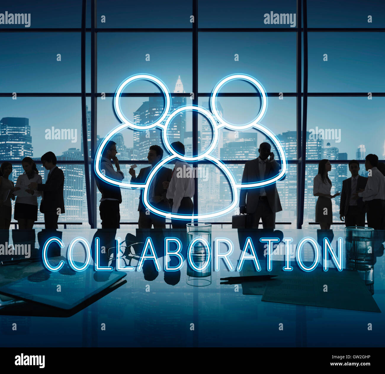 Collaboration Team Leadership Partnership Concept Stock Photo - Alamy