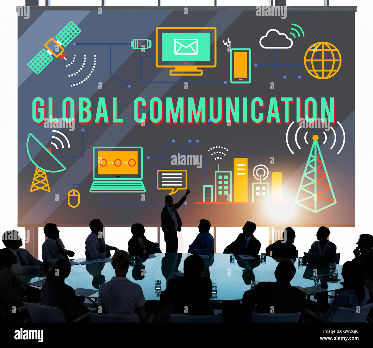 Global Communication Information Transfer Technology Concept Stock ...