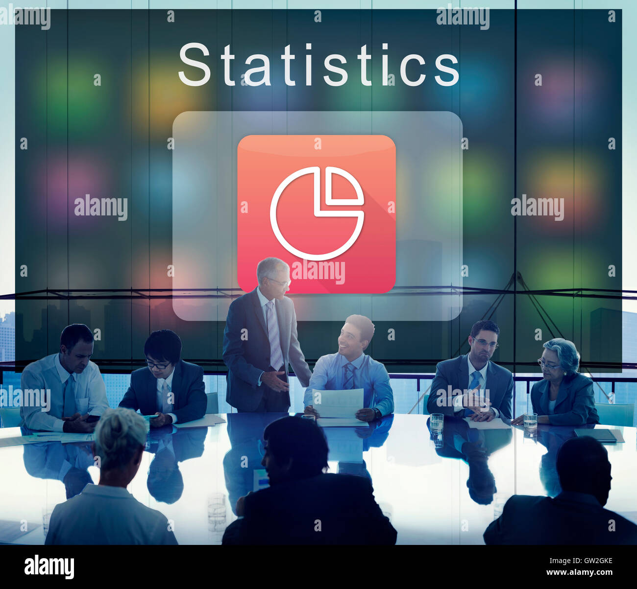 Business Corporation Statistics Pie Chart Concept Stock Photo - Alamy