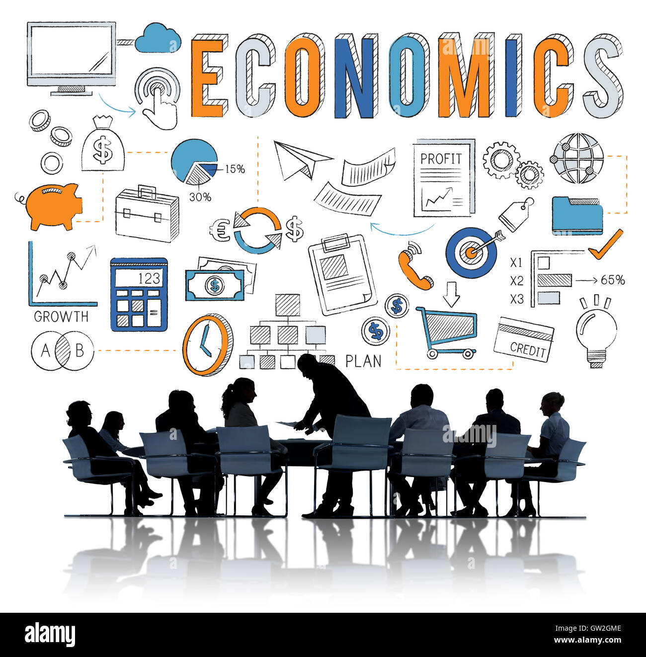 Finance Economics Savings Money Credit Concept Stock Photo - Alamy