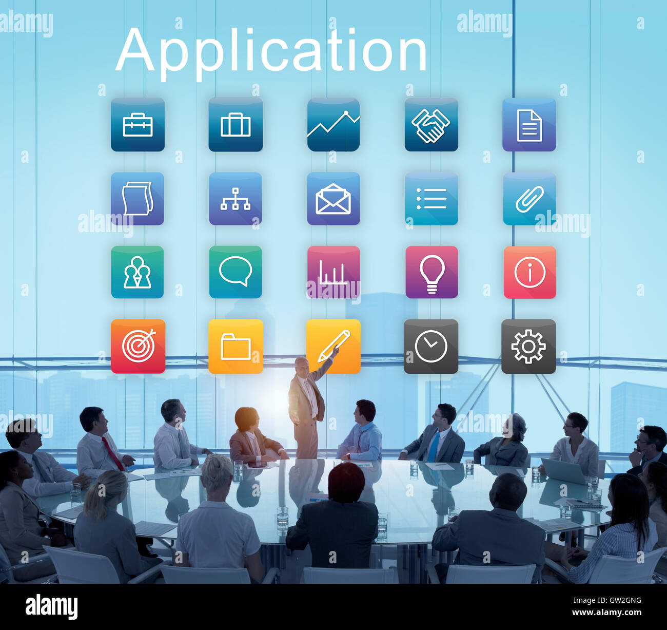 Application Business Communication Graphic Concept Stock Photo - Alamy