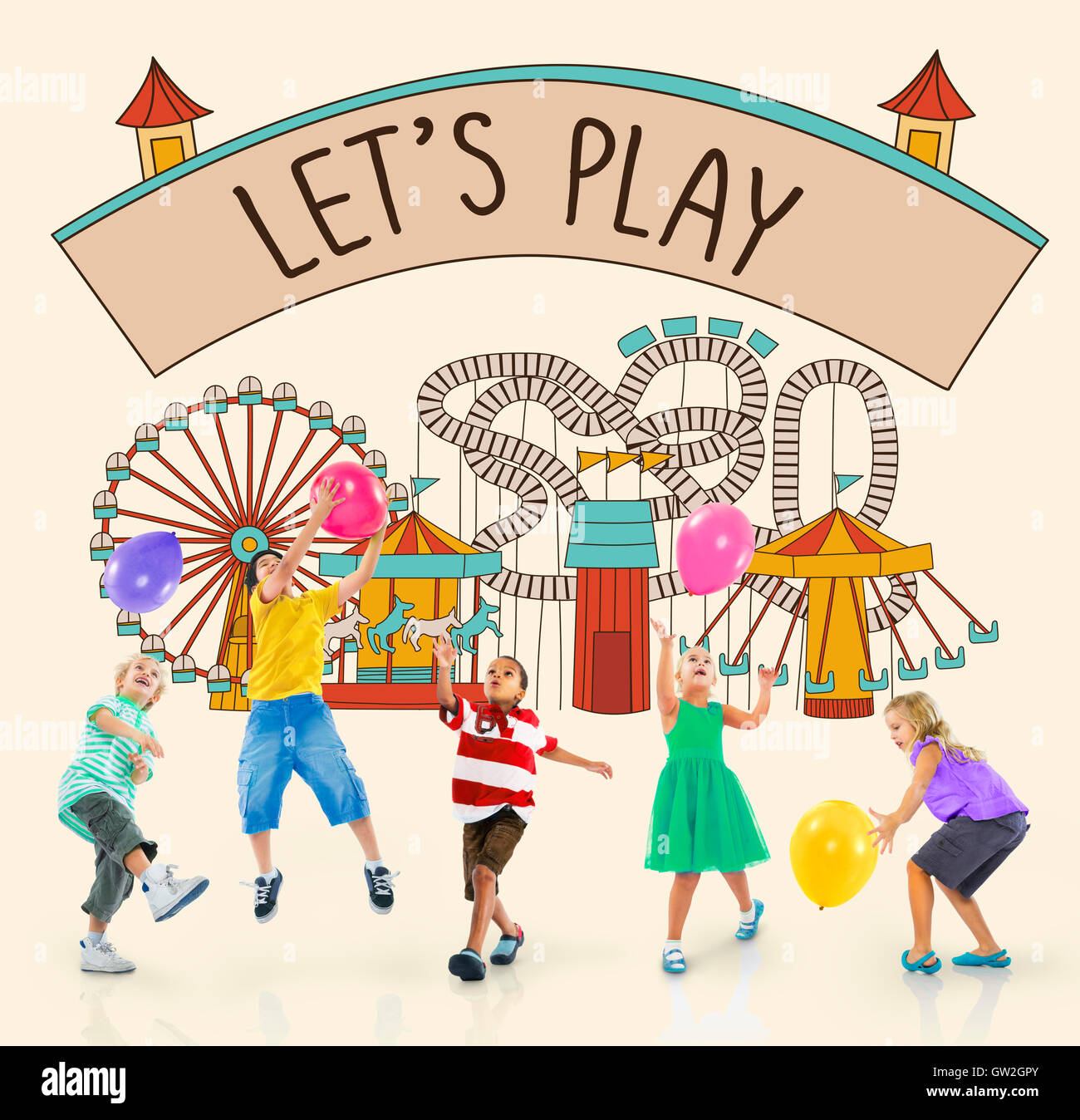 Play Activity Entertainment Happiness Leisure Concept Stock Photo - Alamy