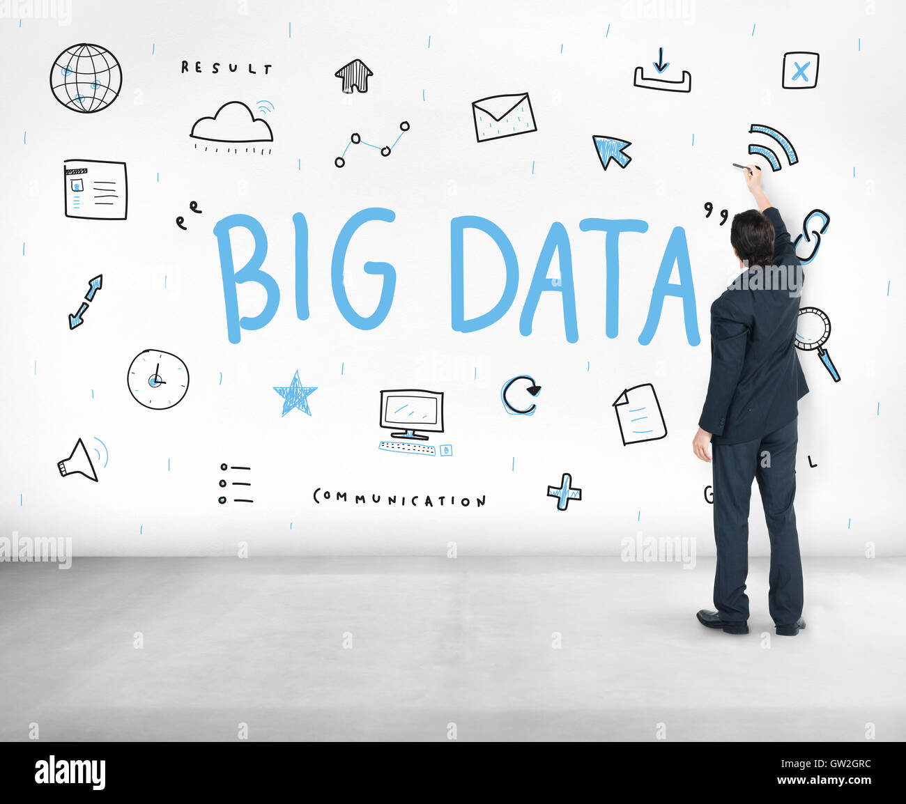 Webpage Browser Digital Icon Symbols Concept Stock Photo - Alamy