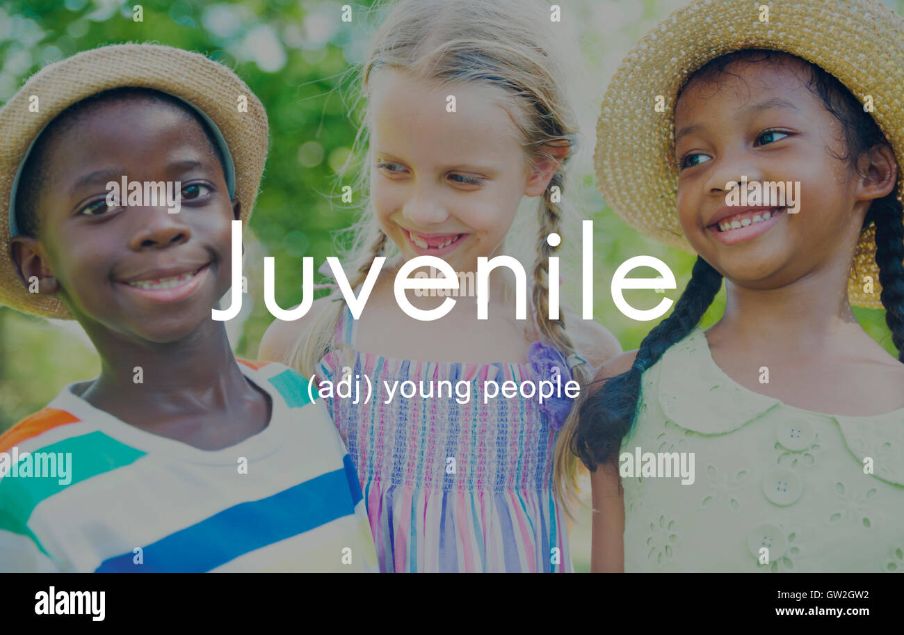 Juvenile Kids Youth Children Young Concept Stock Photo - Alamy