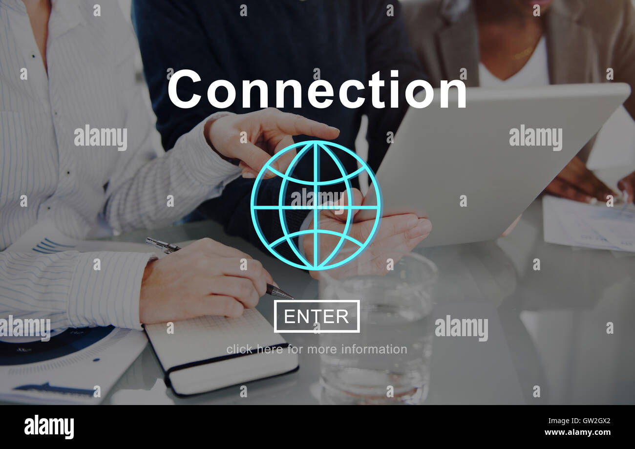 Connection Internet Technology Online Website Concept Stock Photo - Alamy