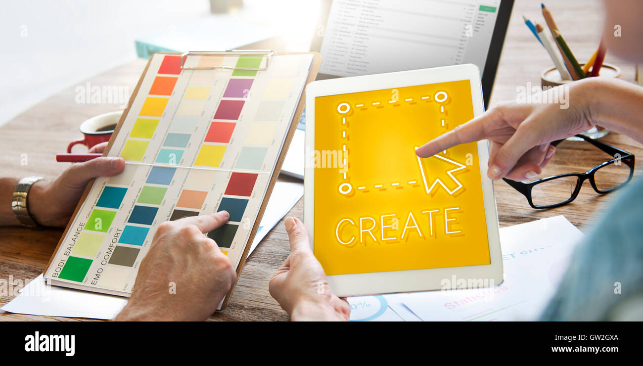Art Create Draft Imagine Layout Outline Graphic Concept Stock Photo - Alamy
