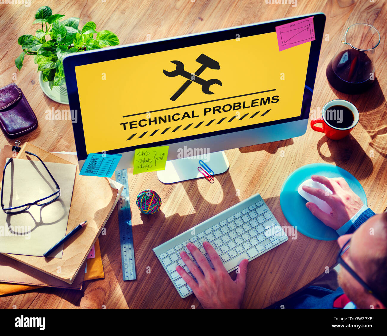 Under Construction Technical Problems Progress Concept Stock Photo - Alamy
