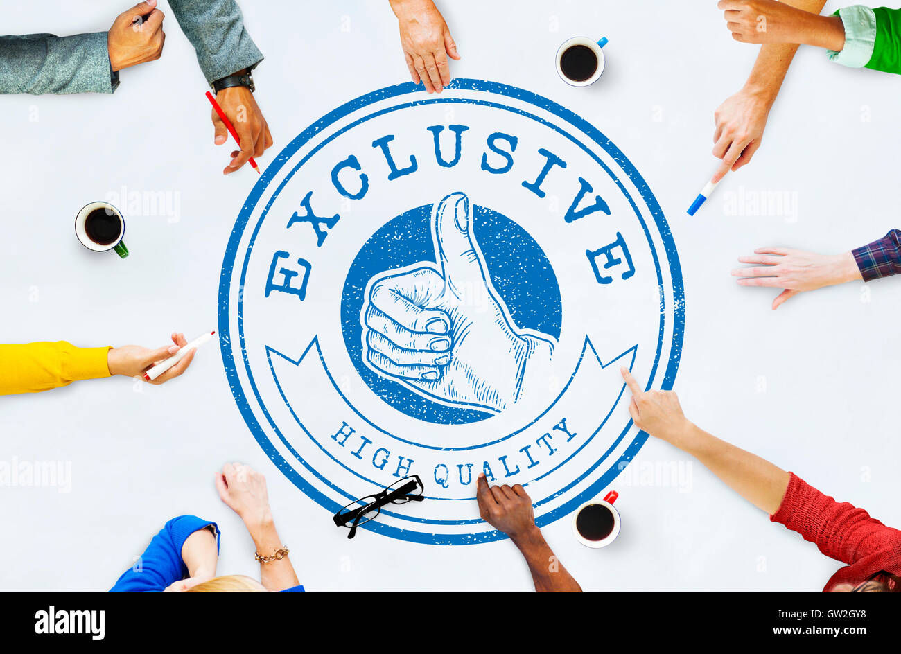 Approved Best Choice Quality Guarantee Exclusive Concept Stock Photo ...