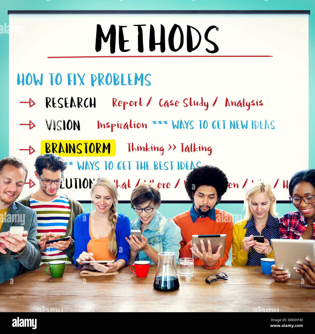 Methods Creativity Innovation Brainstorm Plan Concept Stock Photo - Alamy