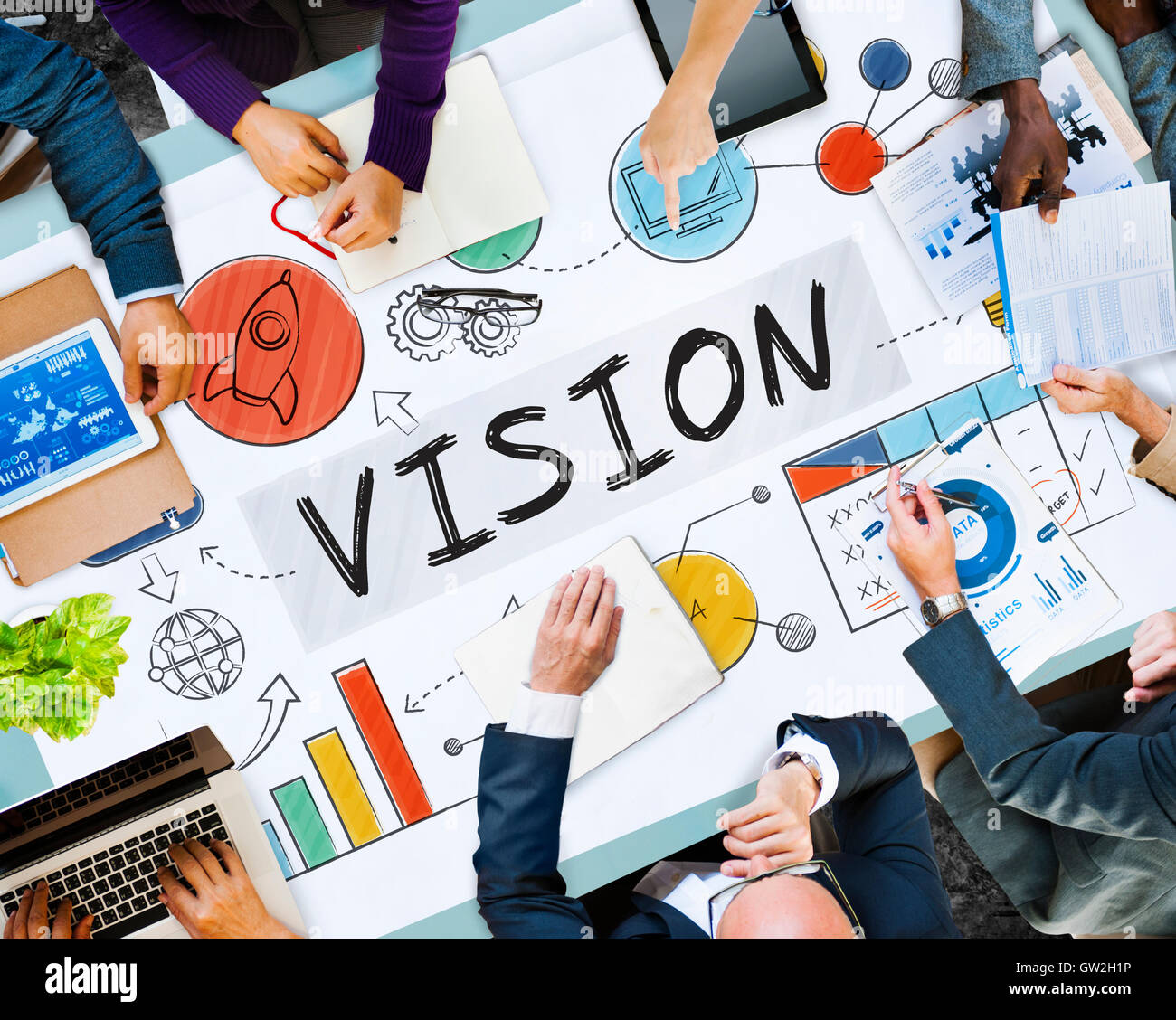 Vision Business Growth Corporate Target Concept Stock Photo - Alamy