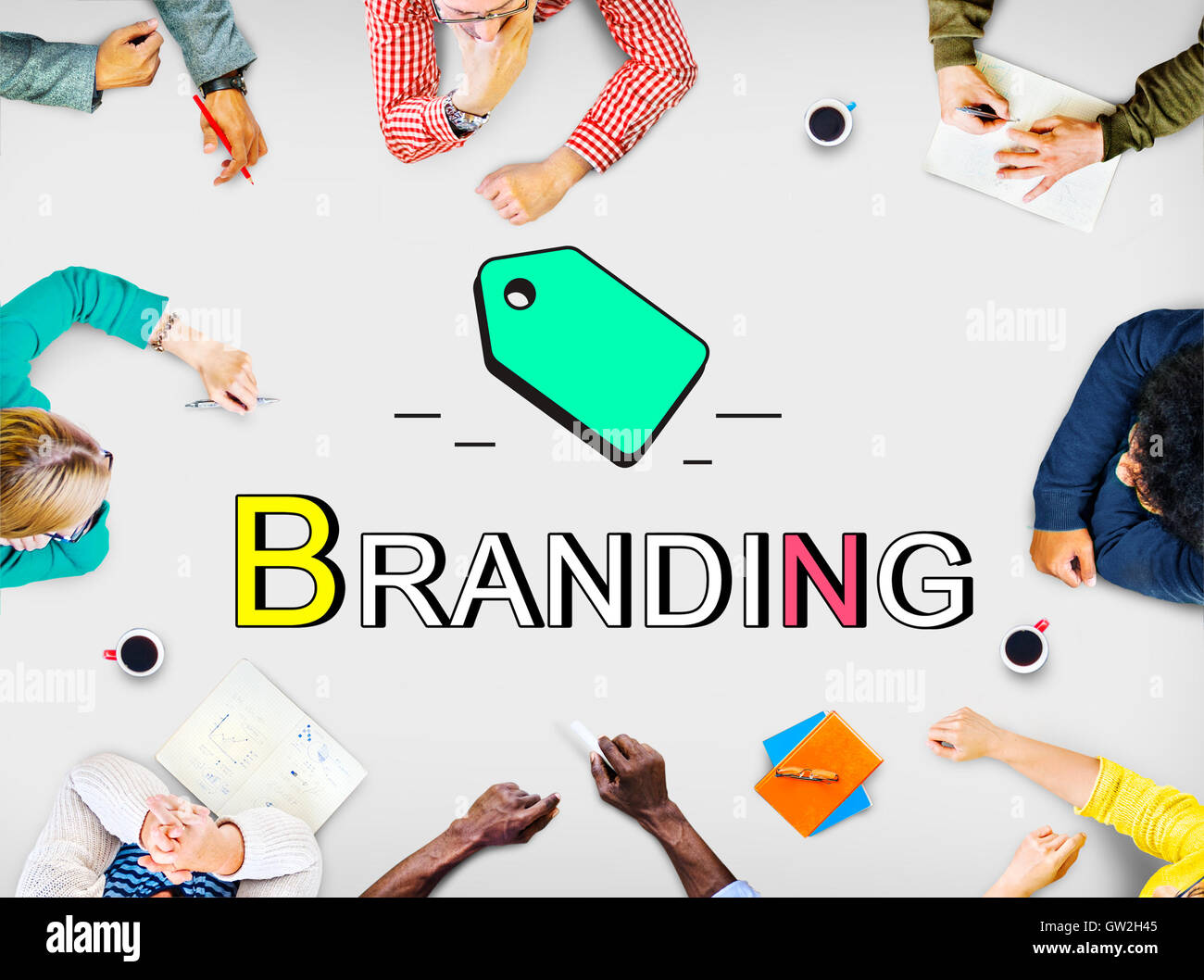 Branding Tag Copyright Trademark Identitiy Concept Stock Photo - Alamy