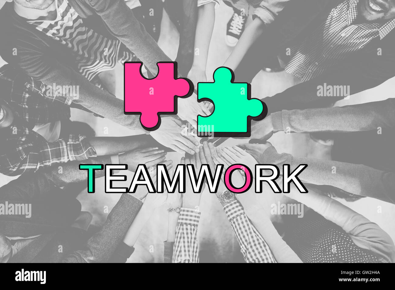 Teamwork Alliance Collaboration Connection Concept Stock Photo - Alamy