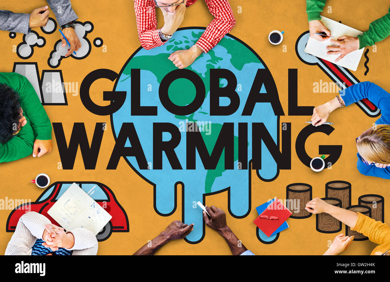 Global Warming Climate Environmental Industry Concept Stock Photo - Alamy