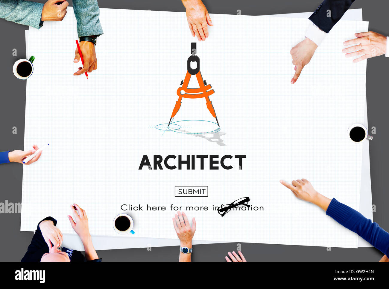 Architect Building Design Construction Structure Concept Stock Photo ...