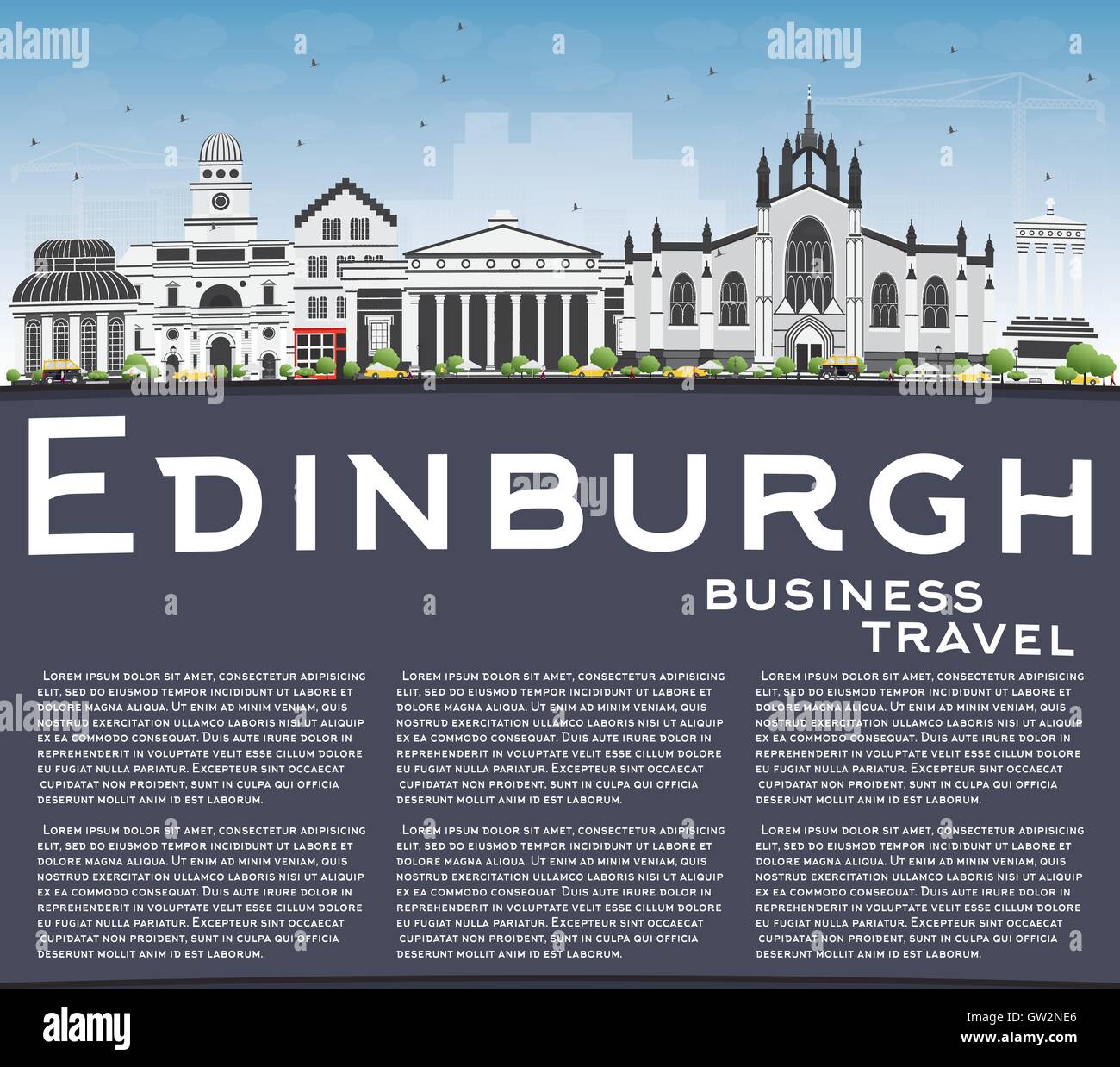 Edinburgh modern architecture Stock Vector Images - Alamy