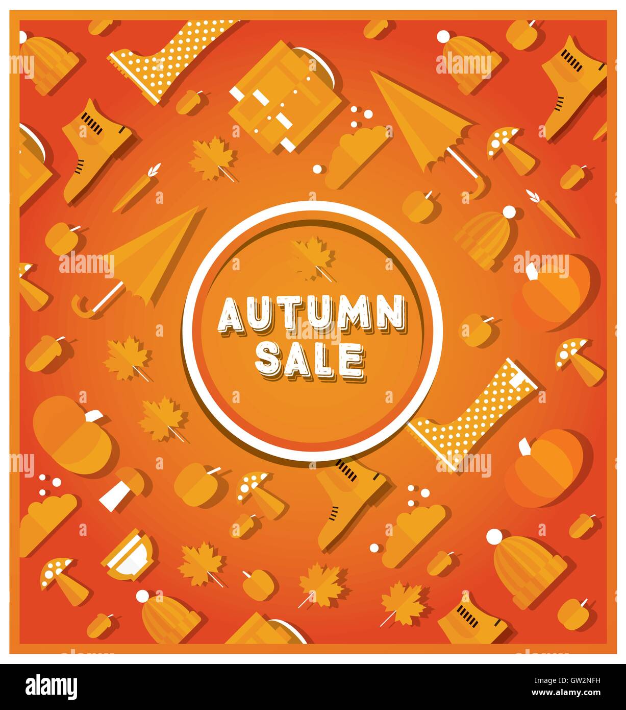 Red autumn banner sale Stock Vector Images - Alamy