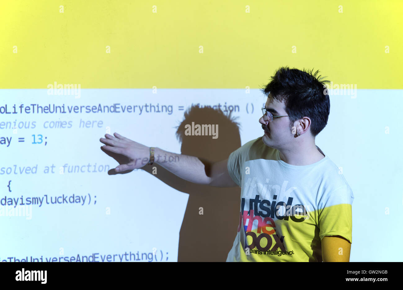 Young people study programming hi-res stock photography and images - Alamy