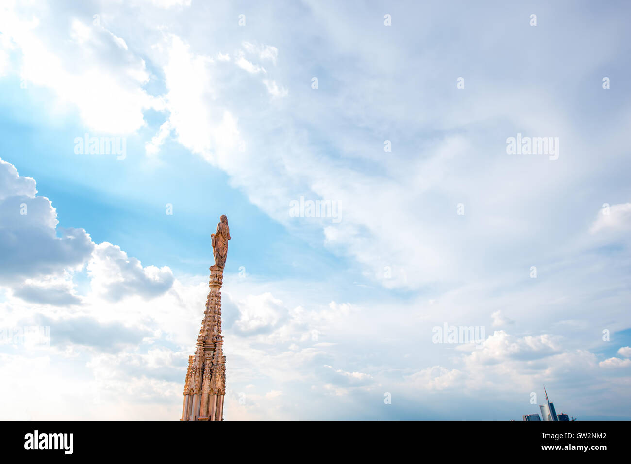 Gothic spires on Duomo Stock Photo - Alamy