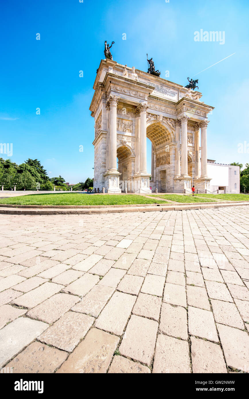 City gate in Milan Stock Photo - Alamy