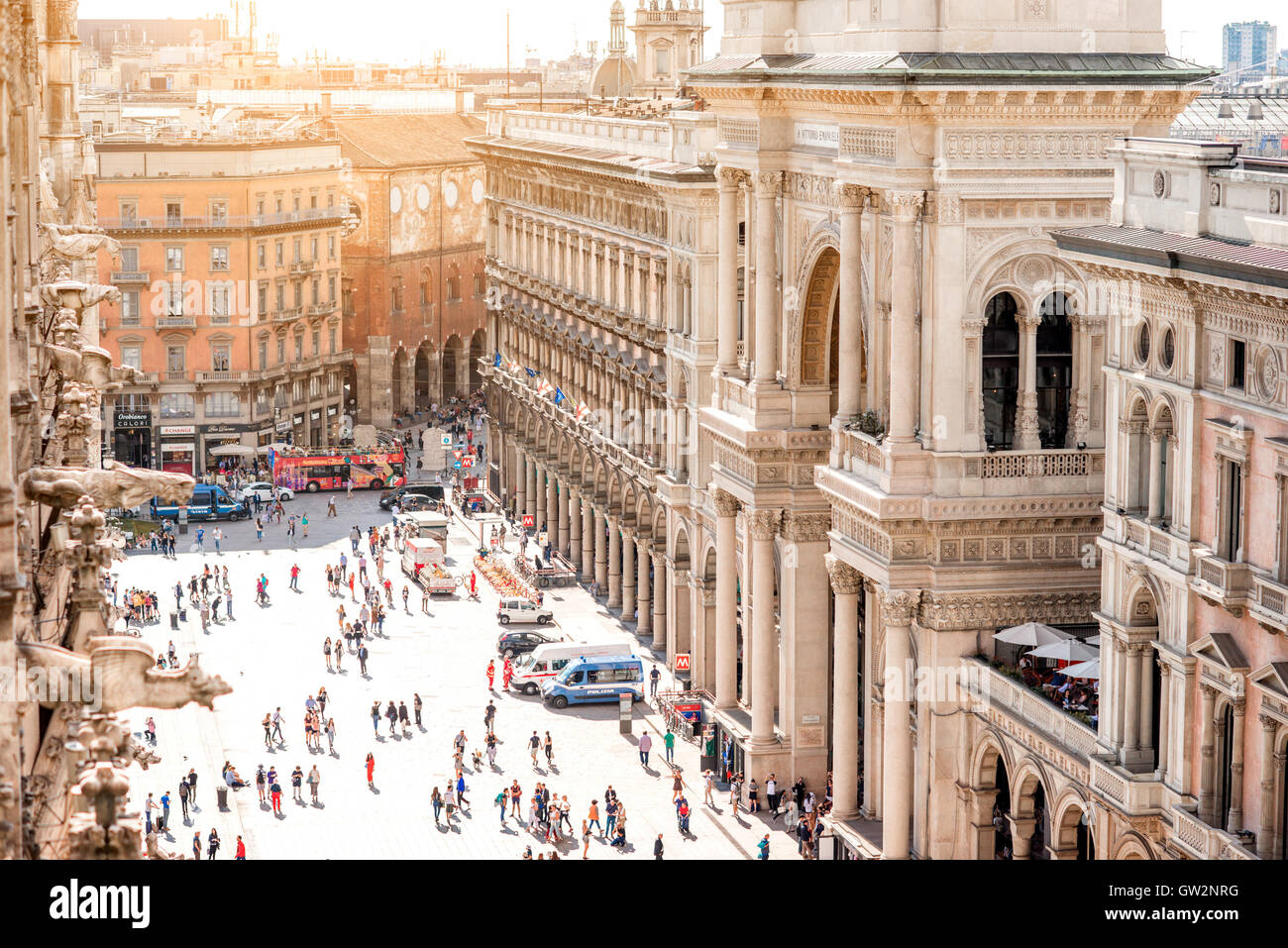 Duomo square in Milan Stock Photo - Alamy