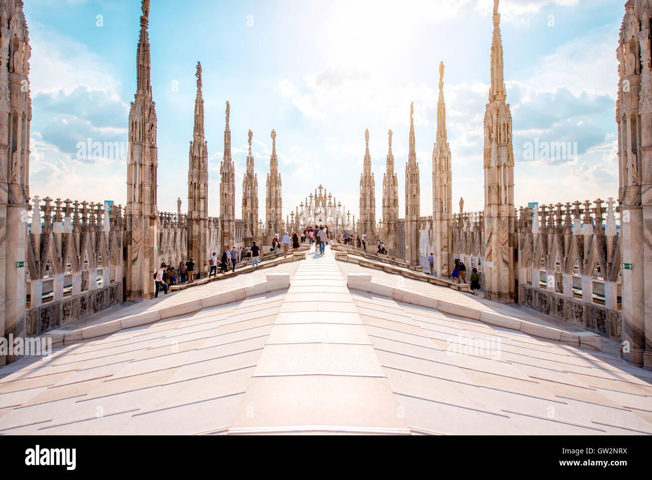 Duomo cathedral's rooftop Stock Photo - Alamy