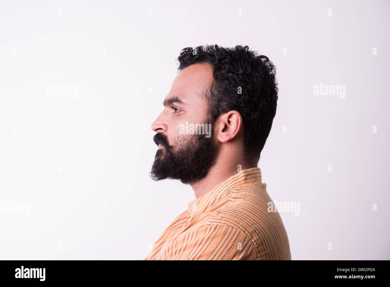 Indian man profile hi-res stock photography and images - Alamy