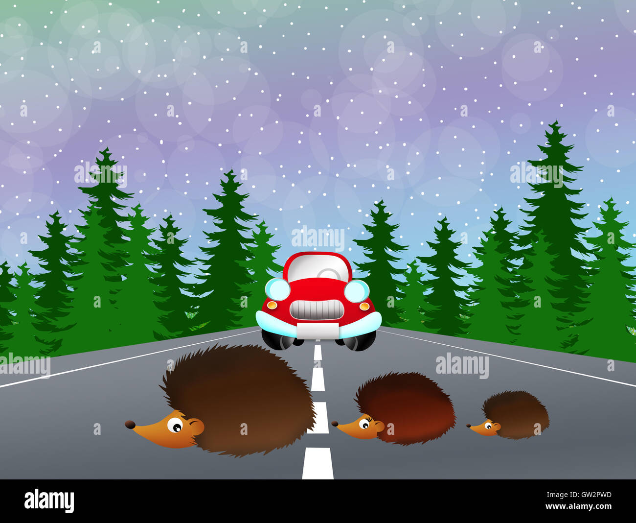 Hedgehogs family hi-res stock photography and images - Alamy