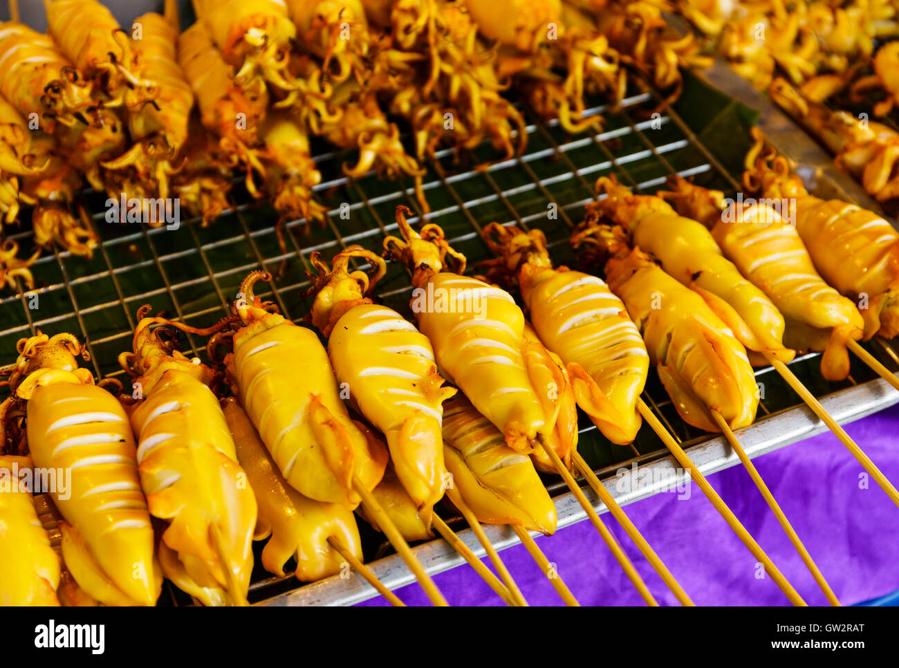 Squid satay hi-res stock photography and images - Alamy