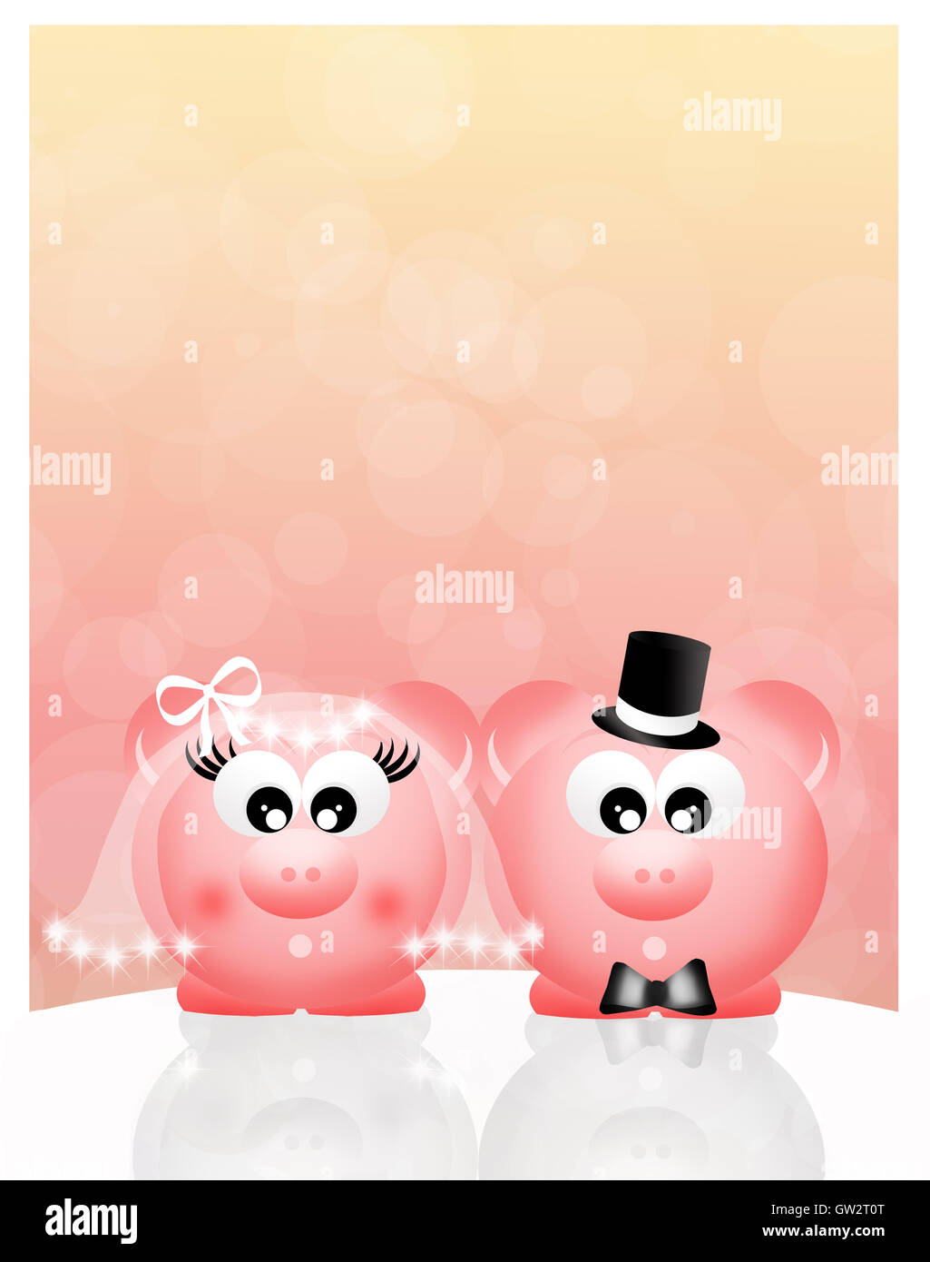 Pigs in love Stock Photo - Alamy